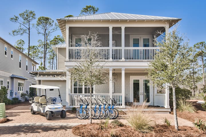 Golf Cart! Walk To The Pool & Beach! 3 Kings! 8 Bi - Grayton Beach, FL