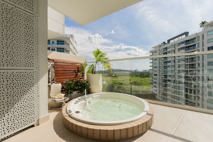 M1003 Amazing View Private Jacuzzi/cielo Mar Relax - Cartagena