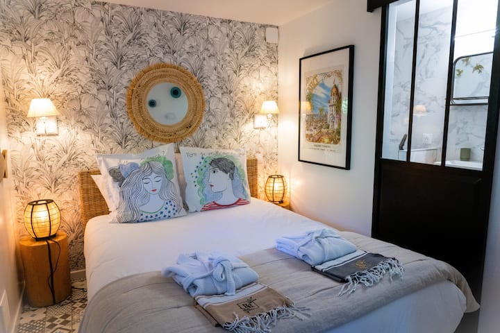 Cottage Jasmin - Spa Privé, Vue Imprenable - 그라스
