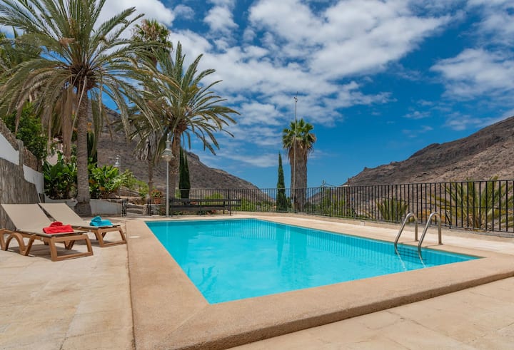 Gc0284 Holiday House With Shared Pool In Mogán - Puerto de Mogán