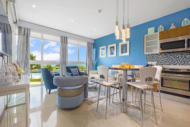 Happiness In Waves: Oceanview Condo By Bluearuba - 아루바