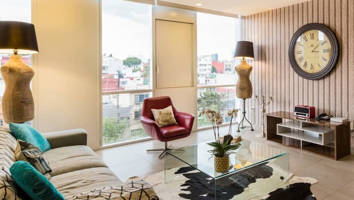 The Plaza - Stylish 1 Bdr In Carso - Mexico City