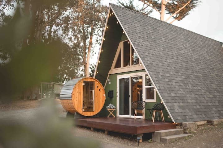 Boho A-frame Cabin W/ Sauna - Baywood-Los Osos