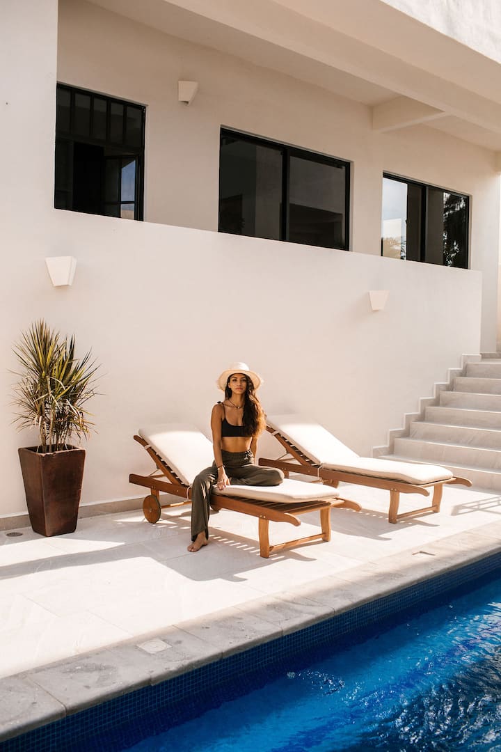 Luxury Salwater Poolside Suite | Rooftop Terrace - Riviera Nayarit