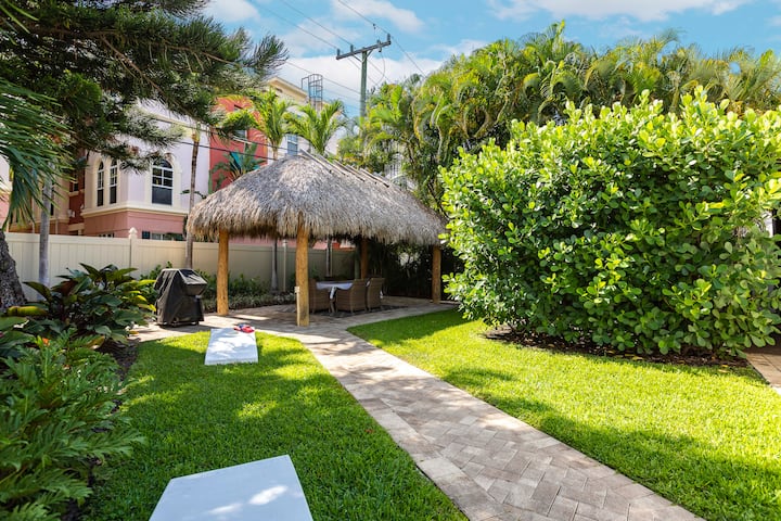 🐾No Pet Fee★ Tiki Hut ⛱️ 5 Mins To Beach & Las Olas - The Bahamas