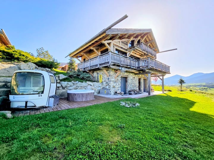 "La Ferme De Charles", Vue,  Jacuzzi & Sauna - Font-Romeu-Odeillo-Via