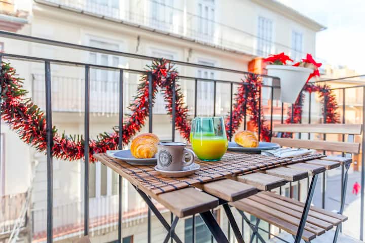 Bolseria 1890 - Apt 2 Stylish With Balcony - Valencia