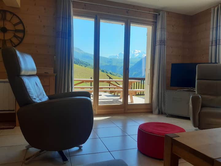 Superbe Appartement Face Au Mont Blanc - Hauteluce