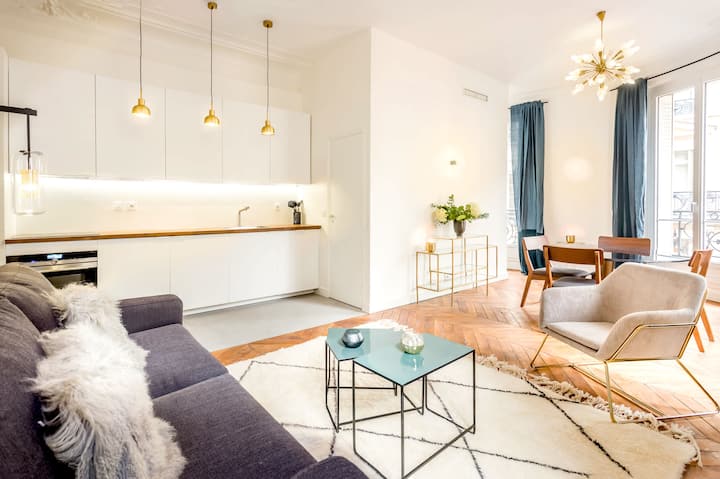 Habitat Parisien -2ch/2sdb - Clim- Balcon - Opéra - Paris