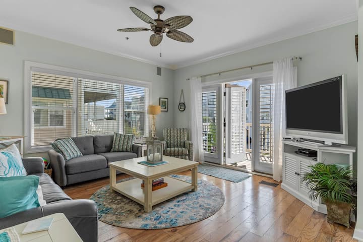 Cottagevacations4u "Meant 2b" -Pool Club- Ocean View-200 Ft To Beach. Dog Friendly. - Sunset Beach, NC