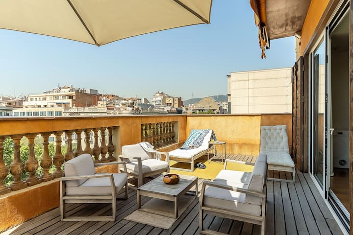 Penthouse With Stunning Terrace  Arco De Triunfo - Barcelona