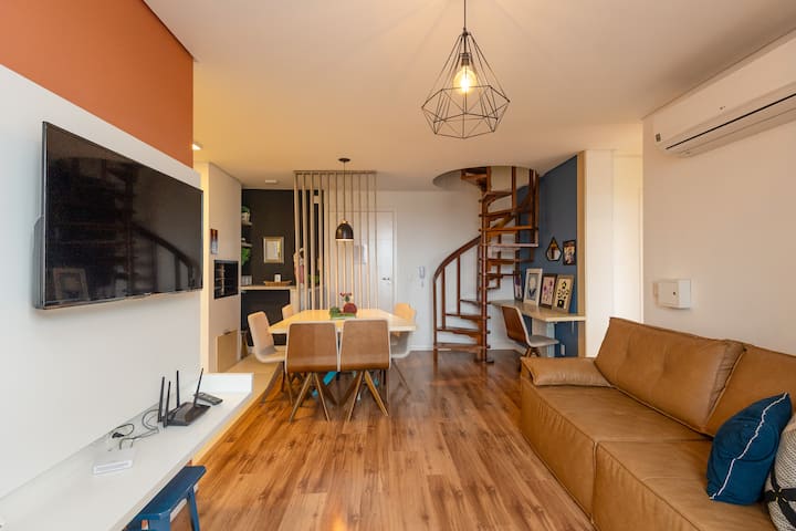 Dúplex 4 Quartos-3 Suítes-4 Ban, 350 M Rua Coberta - Santa Catarina (estado)