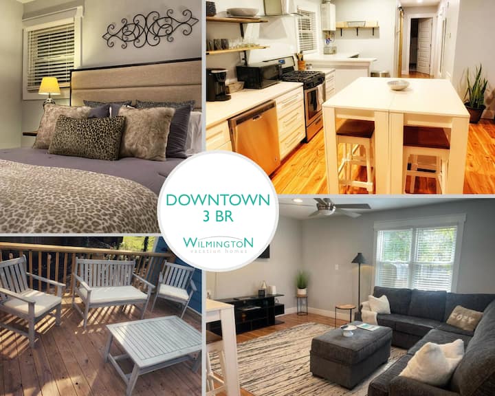 Cozy Blue Bungalow Walk Downtown! Free Parking! - Wilmington, NC