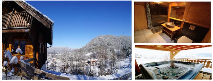 Chalet Indépendant Bain à Remous & Sauna Privatifs - Remiremont