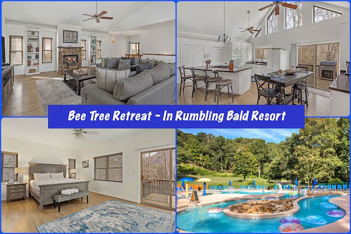 Bee Tree-resort Access, Sleeps 8, Fireplace - Lake Lure, NC