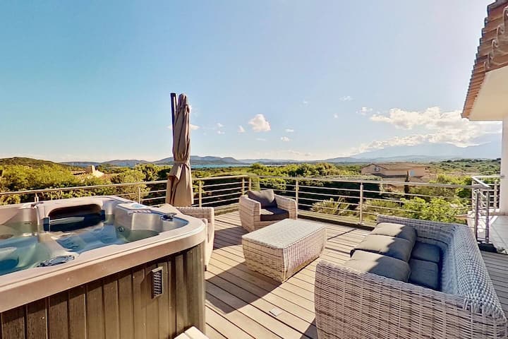 Villa Lorinadu : Vue Mer Et Plage à Pied 800m - Corse