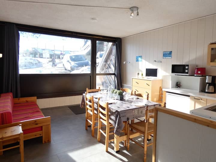 Studio Cabine 6 Pers Avec Balcon Sud, Tv, Dvd - Piau Engaly