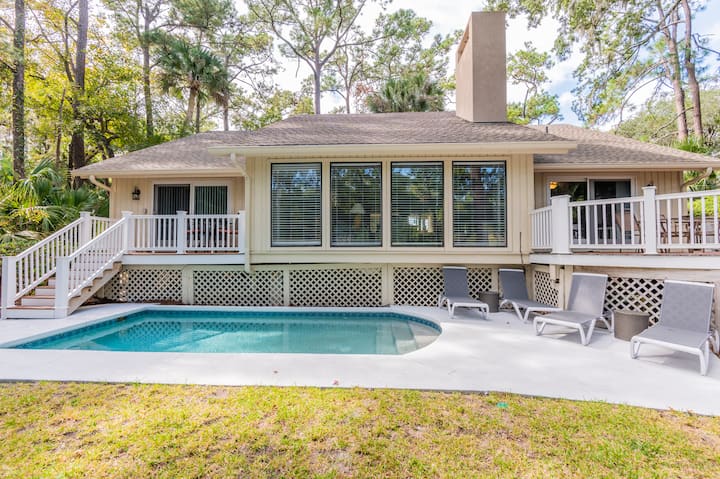 1 St. George-pool On Lagoon, Free Tennis/picklebal - Hilton Head Island, SC