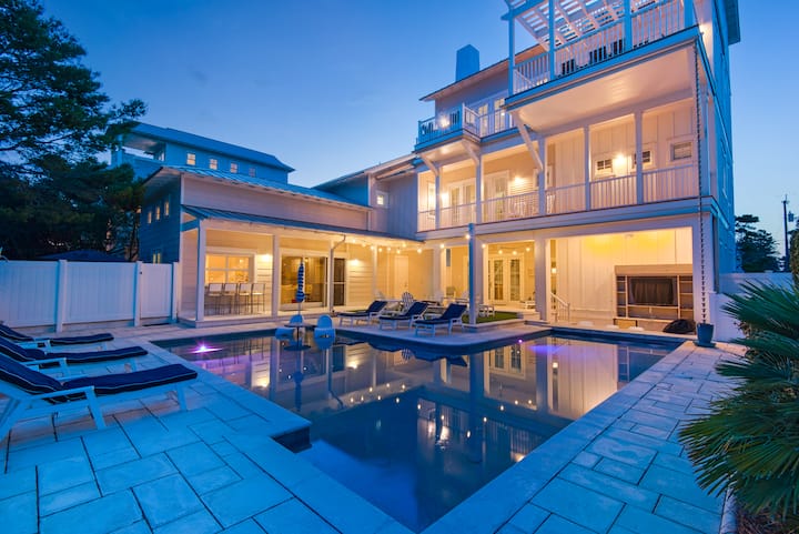 Gulf Views, Large Pool ~Stunning Luxury Beach Home - Rosemary Beach, FL