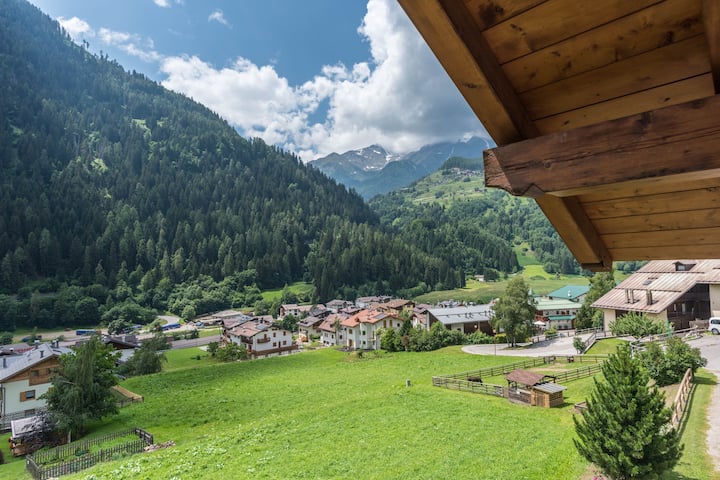 Apartamento "Casa Bamby - Cevedale" Con Balcón, Jardín Y Vistas A La Montaña - Peio