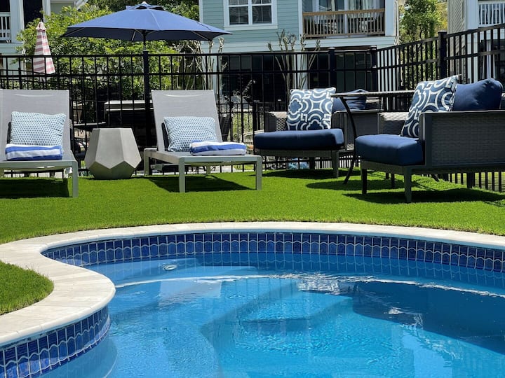 120 Entertaining Beach Home, Plunge Pool, Lagoon - Saint Helena Island, SC