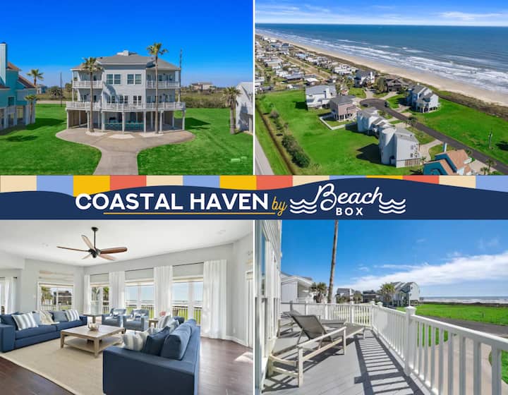 Beach House W/ Great Ocean Views & Steps To Beach - ガルベストン, TX