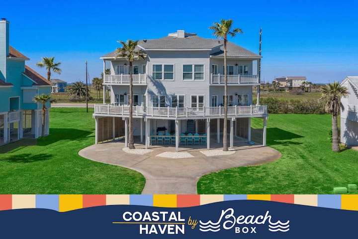 Beach House W/ Great Ocean Views & Steps To Beach - Galveston Island, TX