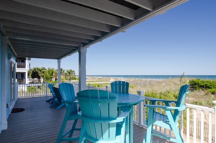 Gorgeous 6 Br Oceanfront W 2 Living Spaces - W255 - Wilmington, NC