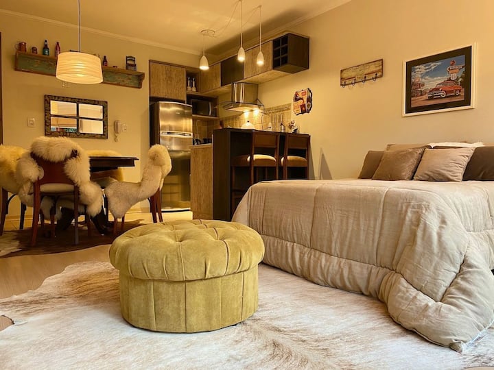 Estúdio Refúgio Serrano 5 Min Rua Coberta By Achei - Gramado