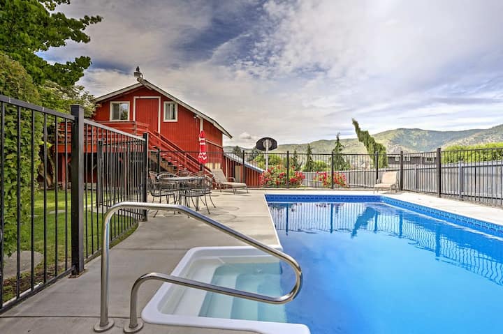 Chelan Farmhouse -Private Pool/lawn -Close To Lake - Manson, WA