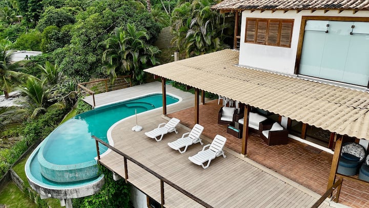 Casa Com Piscina E A Vista Mais Linda De Ilhabela - Ilhabela