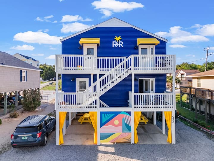 Beach Nest 4 Stylish 2min Walk To Beach - South Carolina