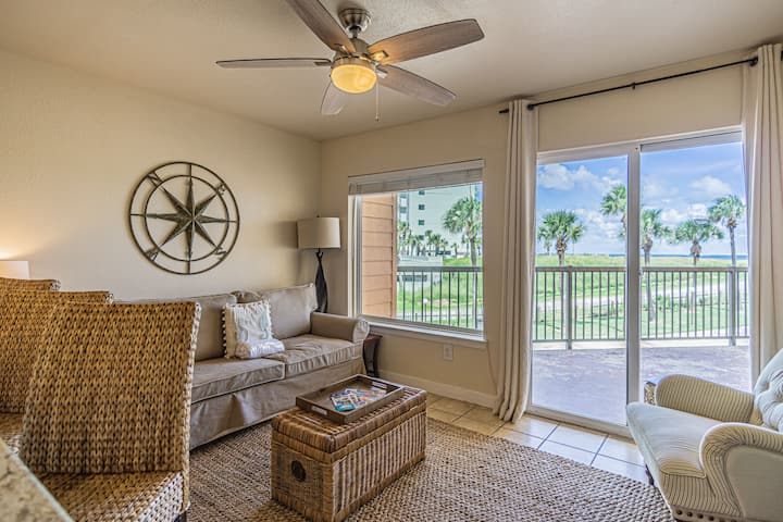 Barefoot Sunrise- Wonderful Ocean View! - Moody Gardens, Galveston