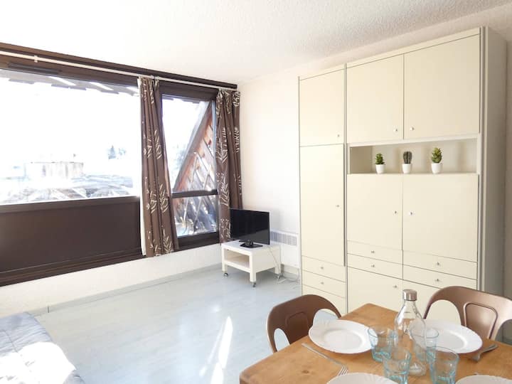Studio 4 Pers Balcon Sud, Tv, Lave-vaisselle - Aragnouet