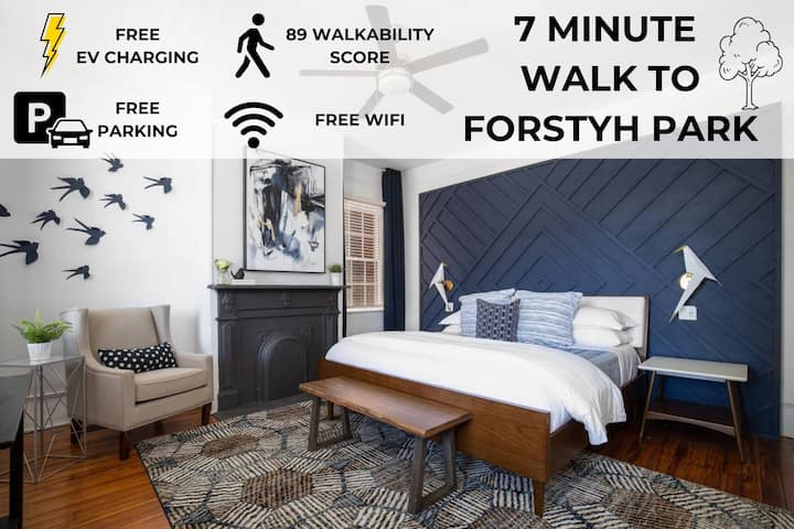 Savannah Condo - Forsyth Park & Downtown Steps Awa - Savannah, GA