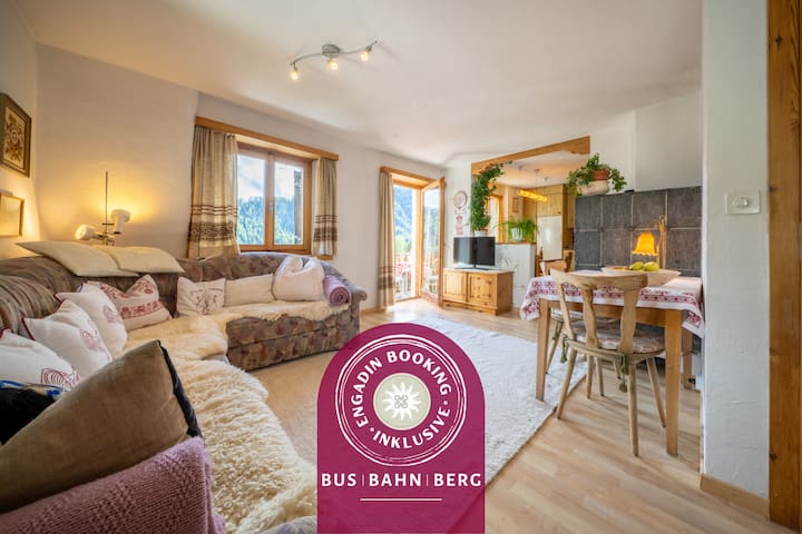 Chasa Rosa 2: 2.5-room Apartment In The Idyllic An - Scuol