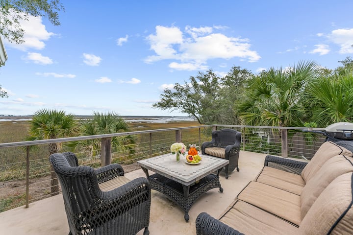 Gorgeous Views!  Charming Home On The River - Kiawah Island, SC