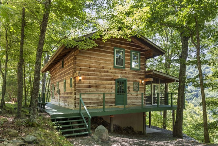 Grandpa Dans Cabin+mtn River View 34 Acre Retreat - Hot Springs, NC