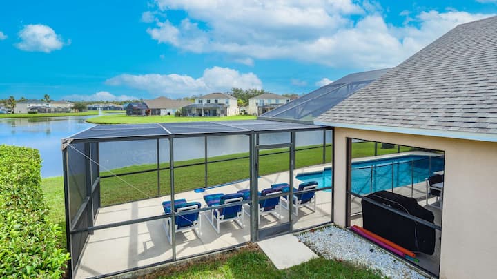 South Facing With Lake View Pool Home, Gated Community Cumbrian Lakes - Kissimmee