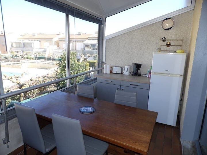 Appartement Studio Cabine Mezzanine  4 à 6 Couchag - Marseillan