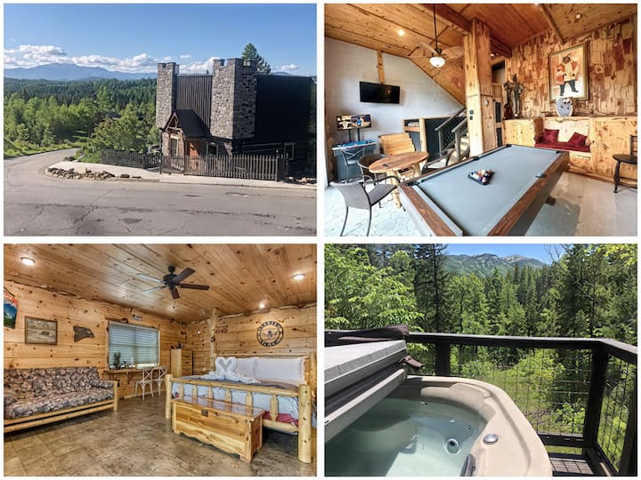 The Log Castle~stunning Mountain Views~hot Tub - Walland, TN