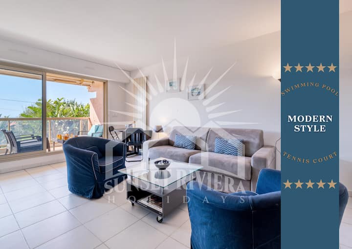 La Badine Appartement Airco Piscine Pour 4 By - Plage des pêcheurs - Antibes