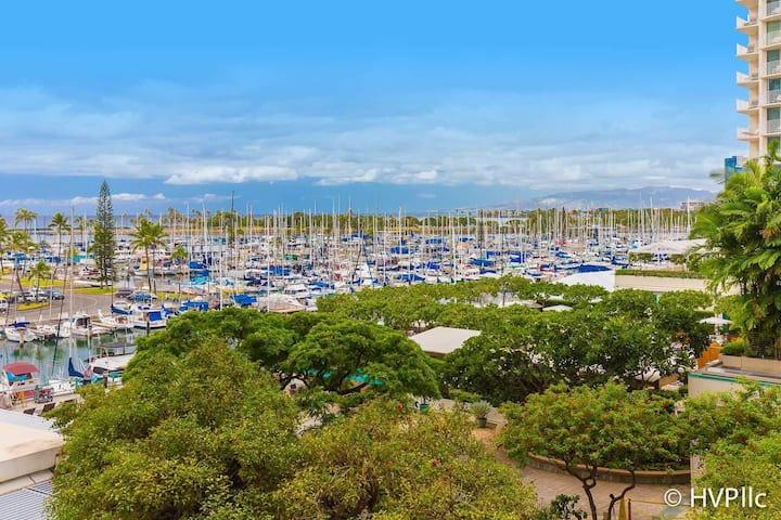 Ilikai 427 Ocean / Sunset / Marina Views King Bed - 夏威夷