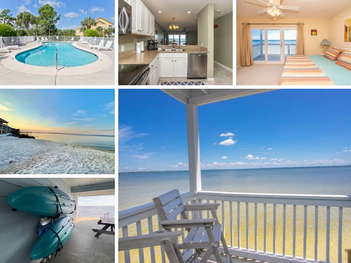 Dolphin Watch: Lovely Waterfront Unit With Kayaks! - Perdido Key, FL