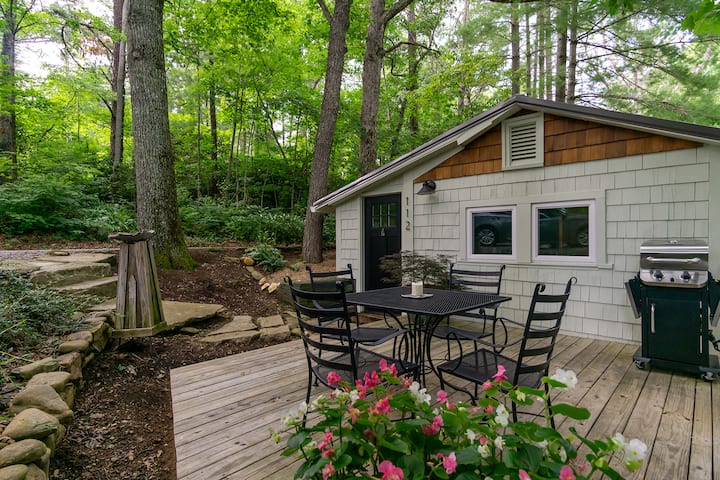 Whispering Pines | Grill & Fire Pit - Black Mountain, NC