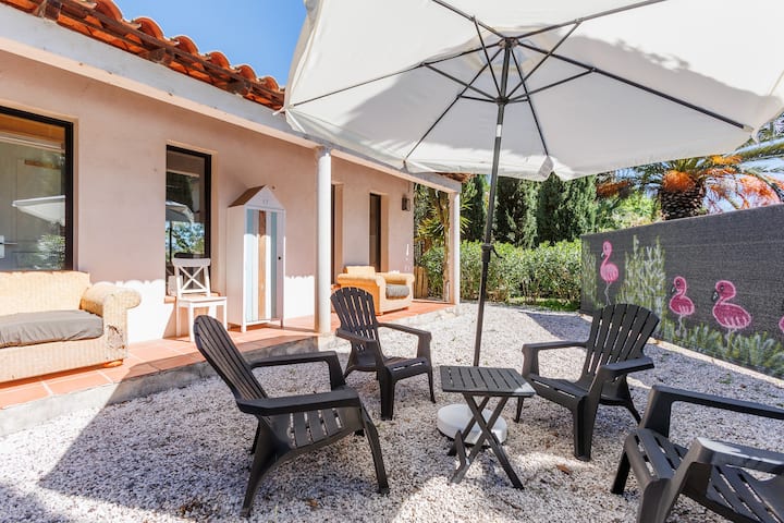 Charmante Maison/ Extérieur Privé/ Plage à 500m - French Riviera