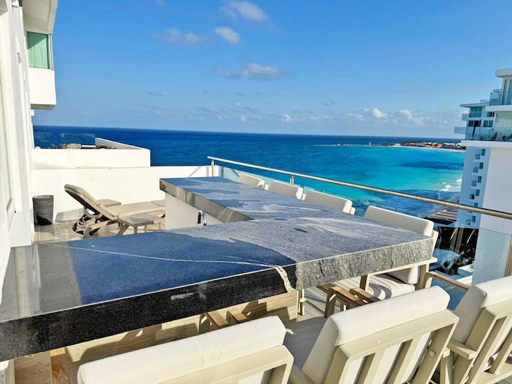 Vrbo Premier Host #3704 Beachfront All Bedrooms En Suites - Timsoceancondos - Cancún