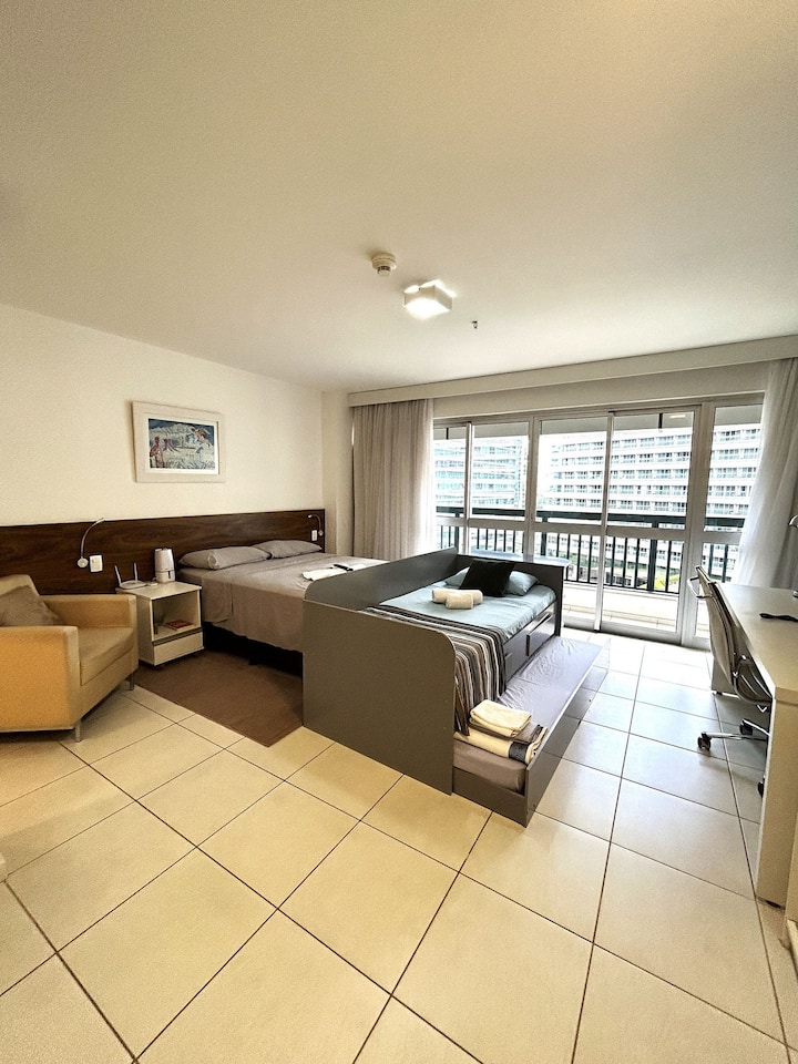 F616 Fj Flat Com Wi-fi Exclusivo Em Região Central - Brasília