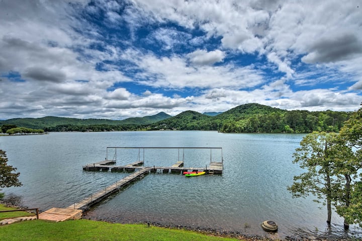 Townhome W/ Fire Pit & Boat Dock: Pets Welcome! - Hiawassee, GA