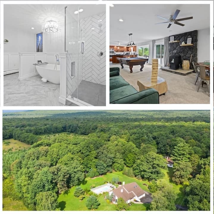 5 Bedrooms 10 Beds + 3.5 Bath With Heated Private Pool,hot Tub,game Room & More! - Jim Thorpe, PA